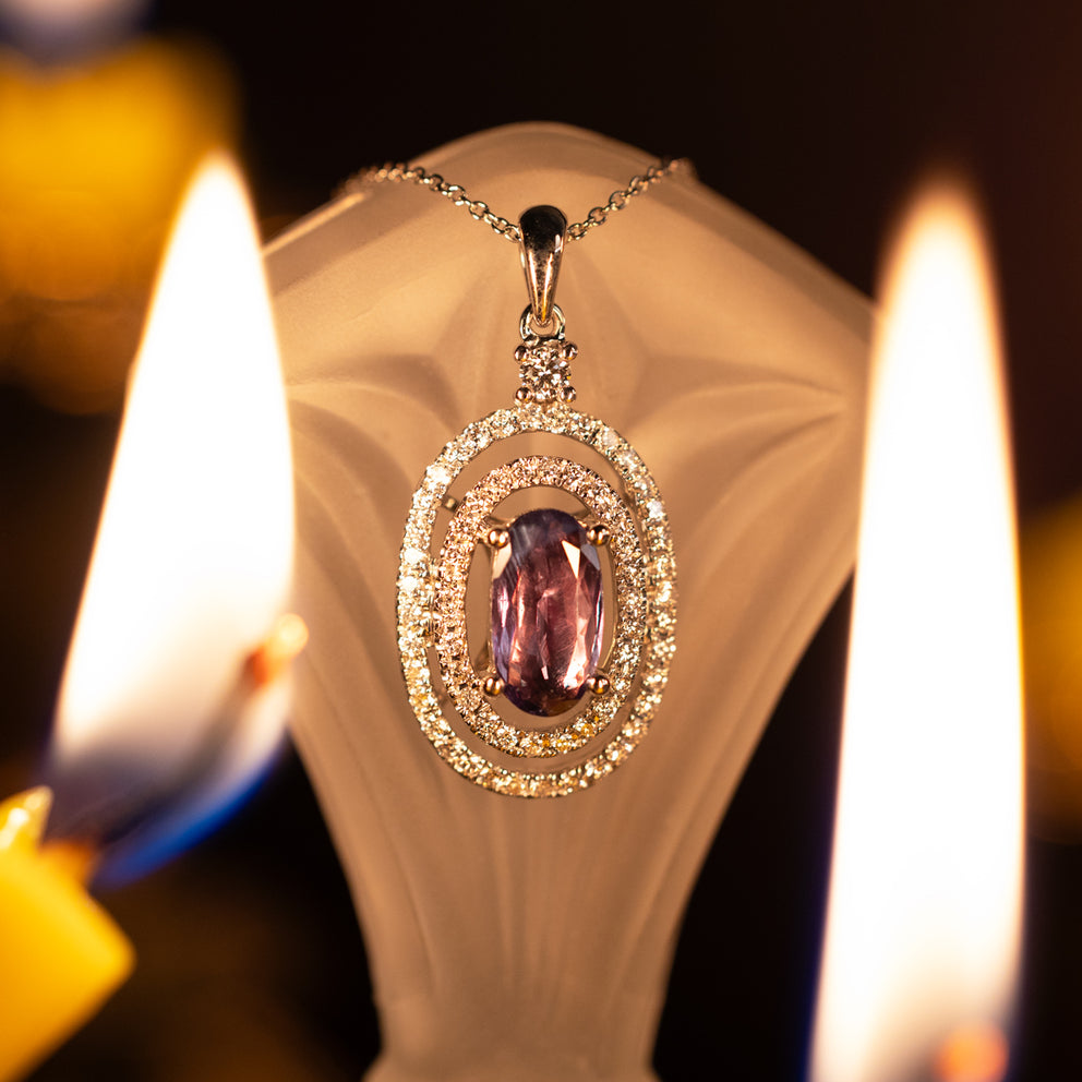 Buy Genuine Natural Alexandrite Necklace Online – The Alexandrite