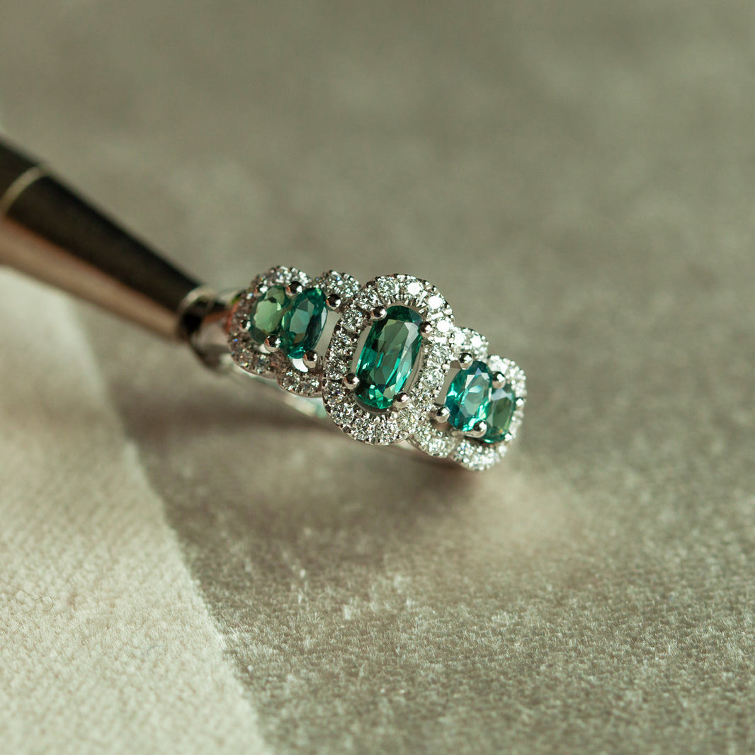 Unique Natural Alexandrite Engagement Rings Collection